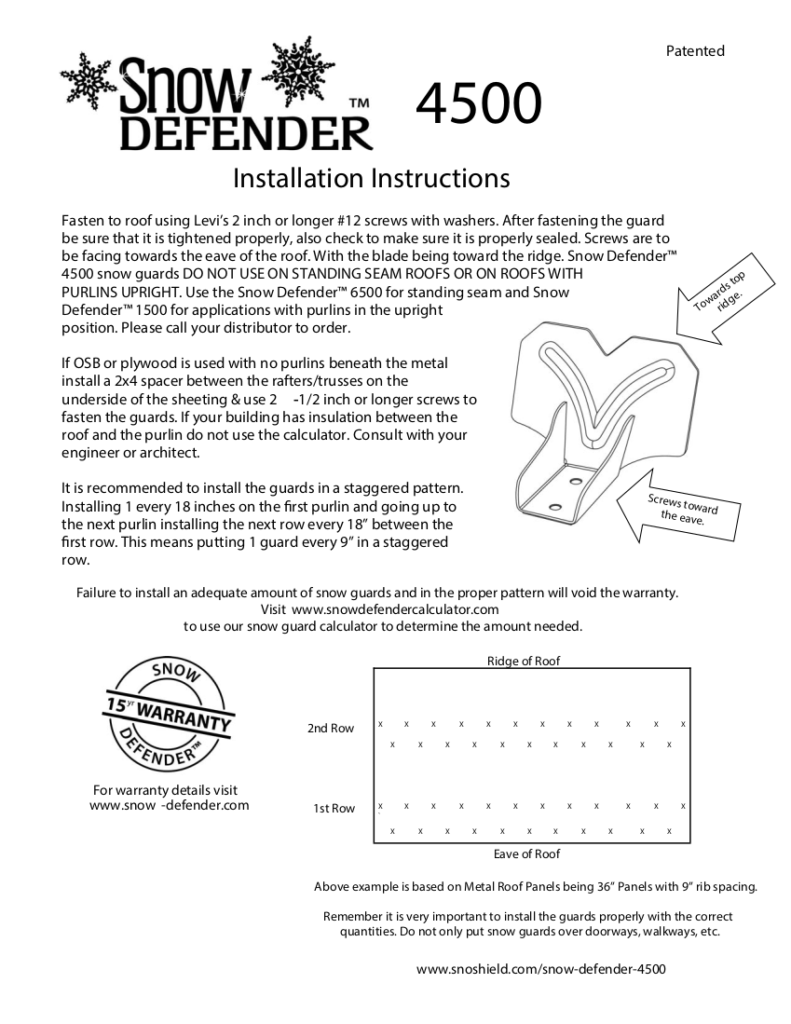 Stainless Snow Stops – Mid Maine Metal